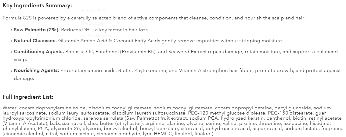 Hair Science Formula 82S Hair Loss Shampoo & Natural Conditioner 360ml ...